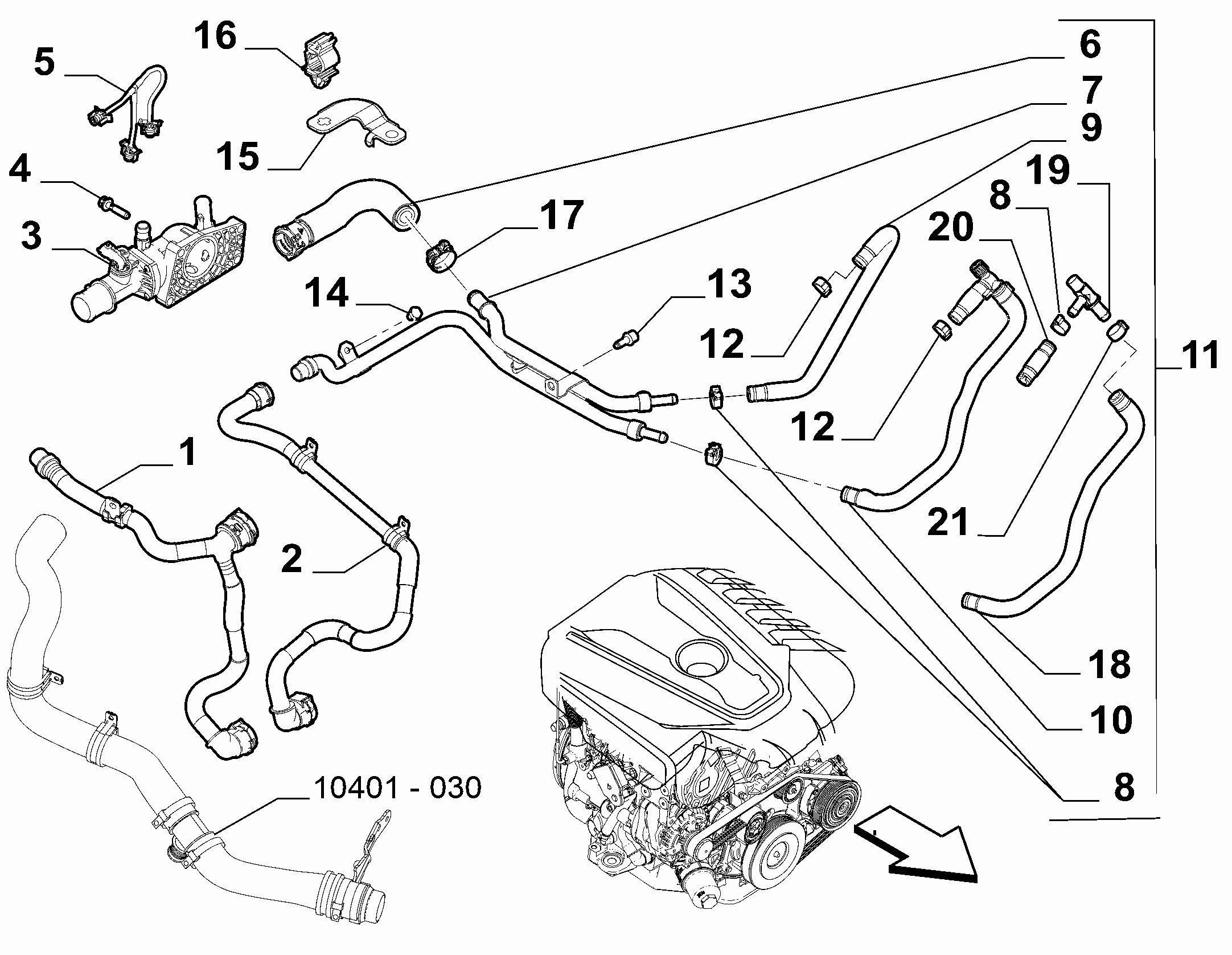 Termostat Alfa Romeo - Giulia, Stelvio Diesel