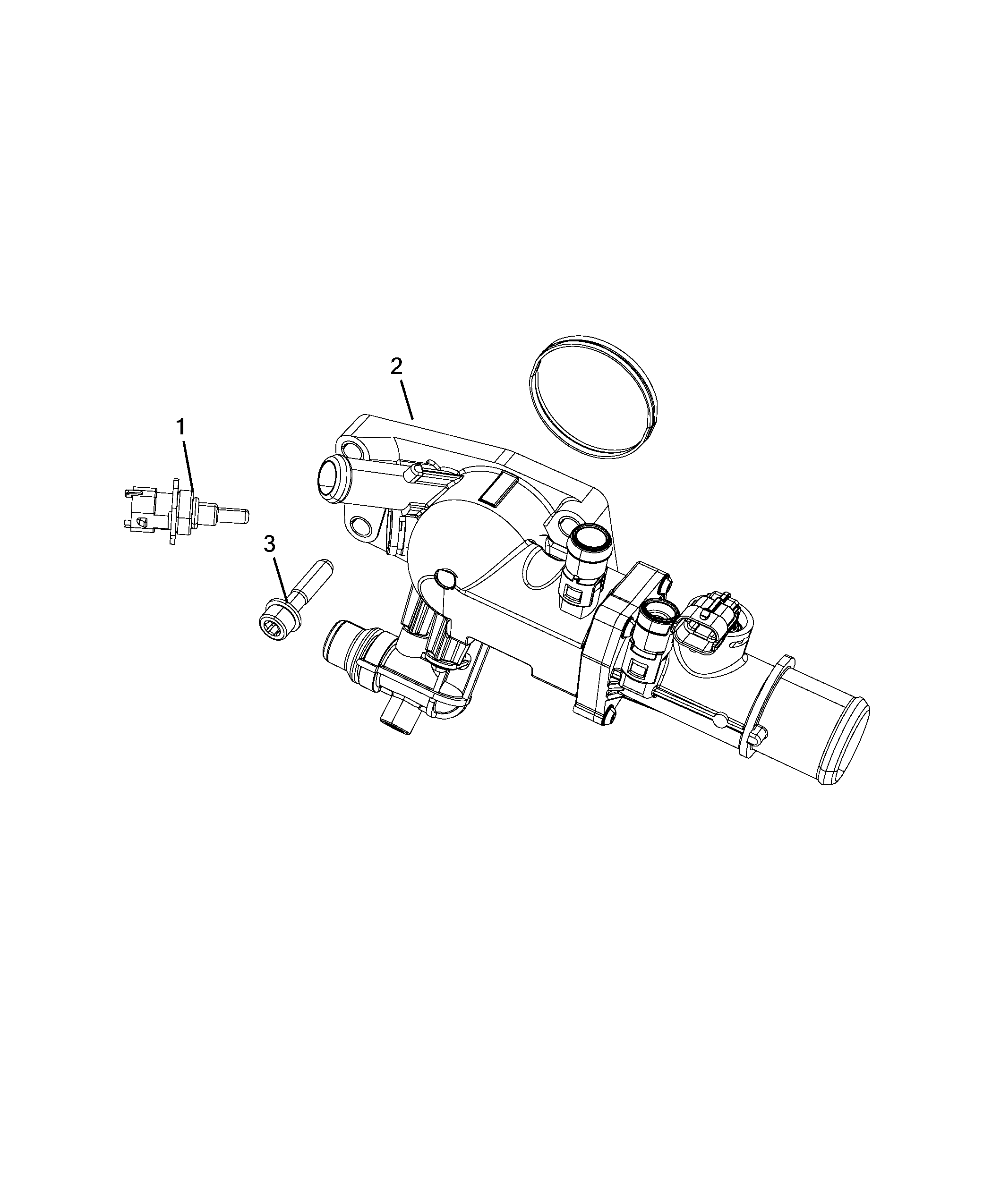 Termostat Jeep Wrangler - 2.2L Diesel, 200 CP